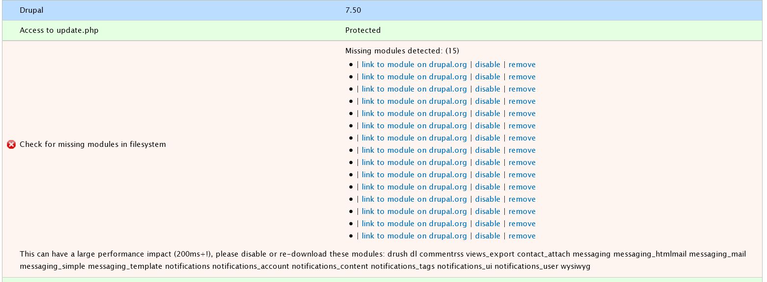 Missing module name and invalid link. [#2771311] | Drupal.org